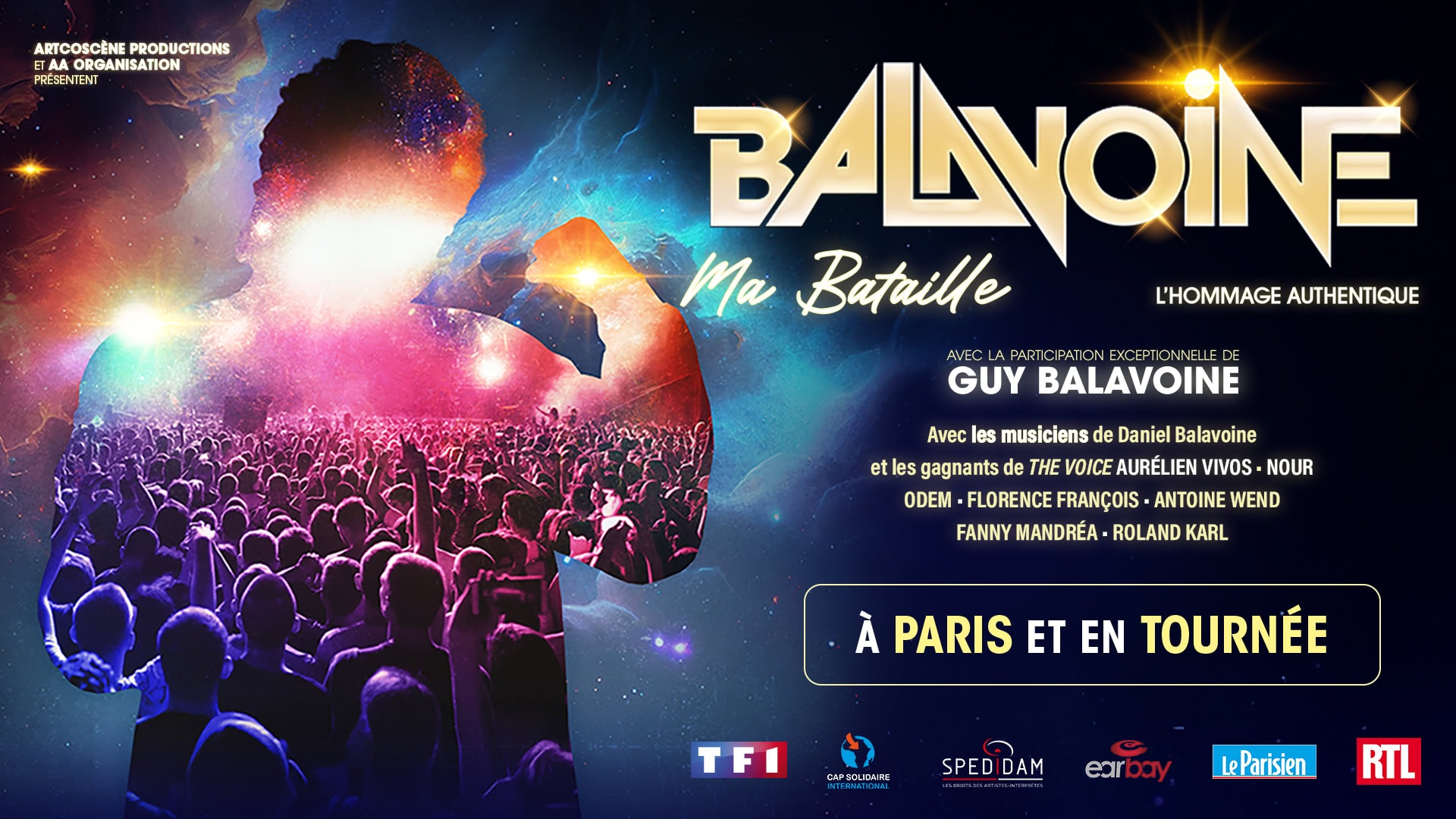 BALAVOINE, MA BATAILLE en concert à Aix-en-Provence, Nice et Toulon